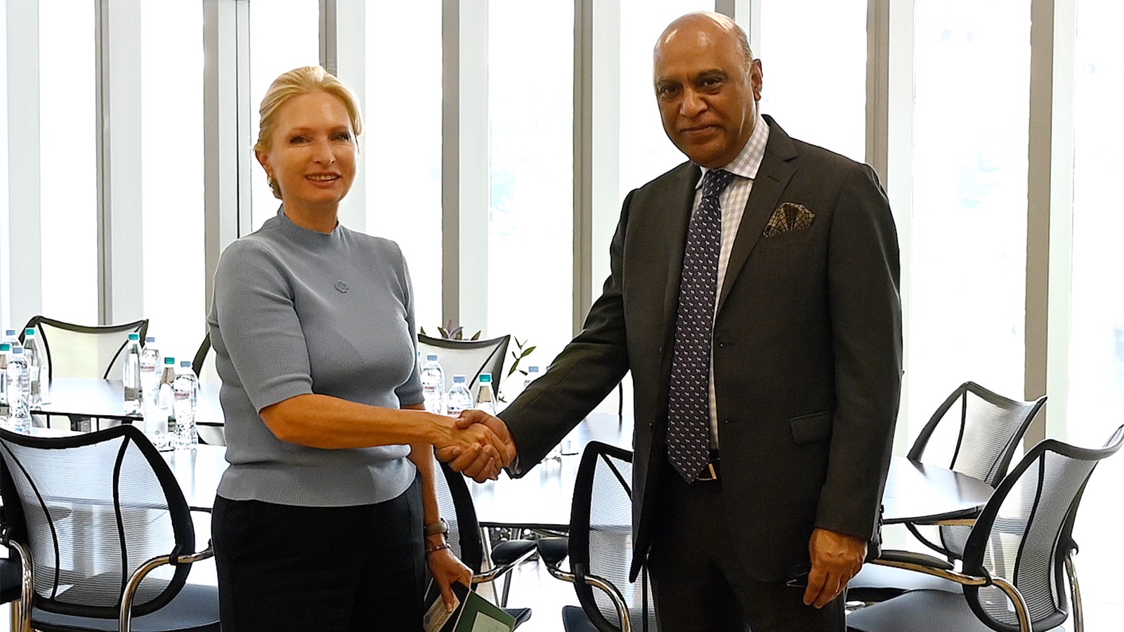 Natia Turnava Meets with Terabank Management