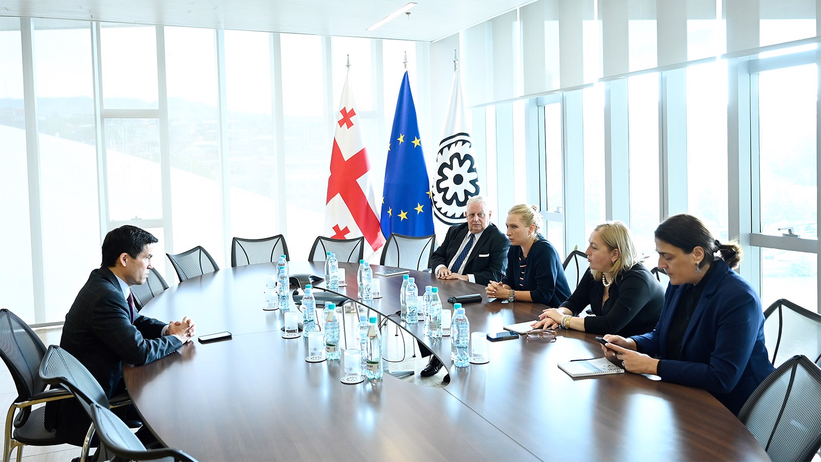 Natia Turnava Meets with Andrew Jewell, Resident Representative of the ...